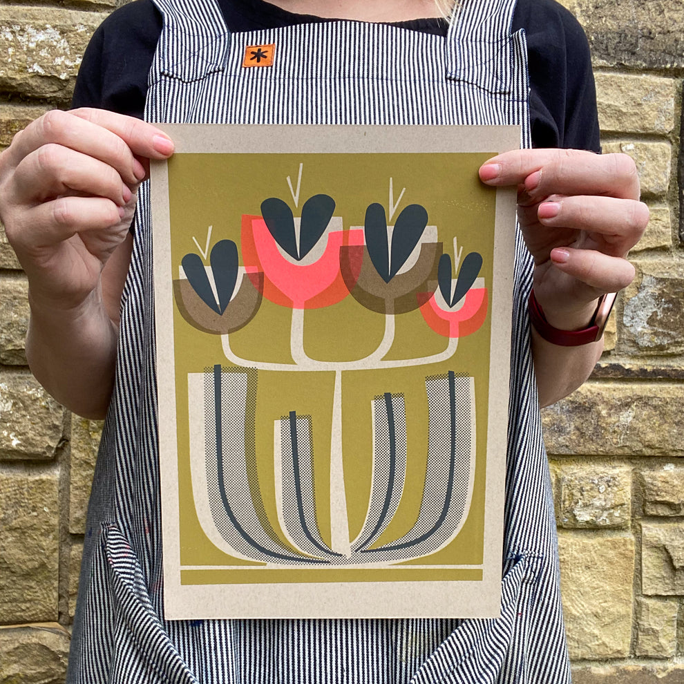 Perennial A4 Original Screen Print – The Print Lass